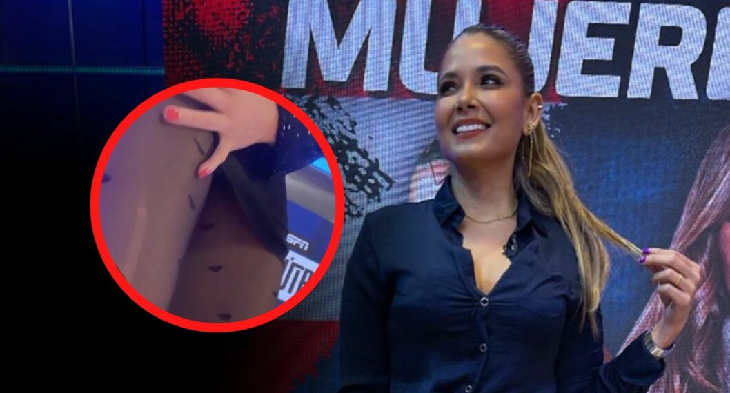 Melissa Martínez had an accident with her wardrobe during a program on ...
